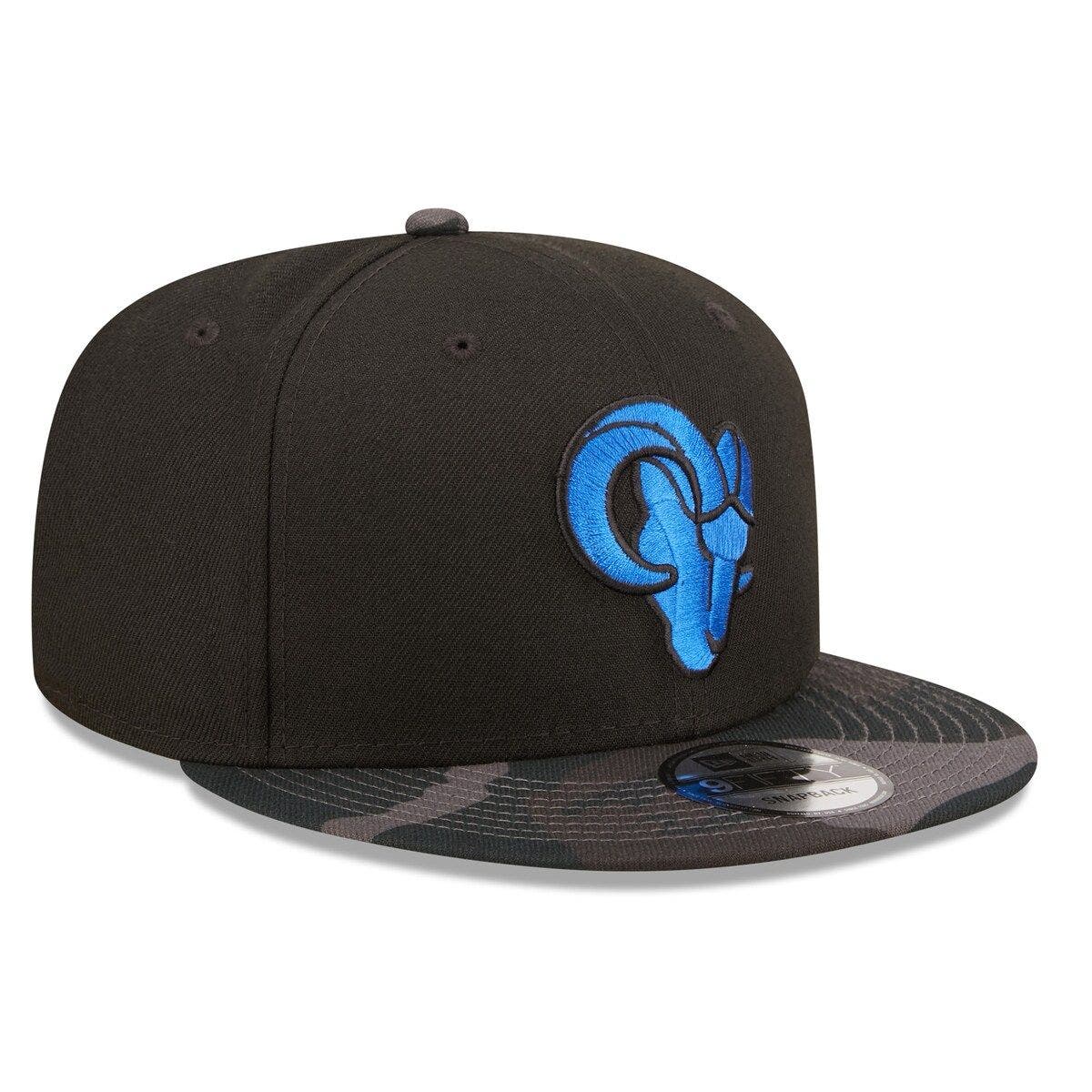 New Era Men's New Era Black Los Angeles Rams Camo Vizor 9FIFTY Snapback ...