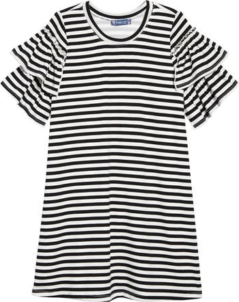 Truly Me Stripe Ruffle Sleeve Dress | Nordstromrack