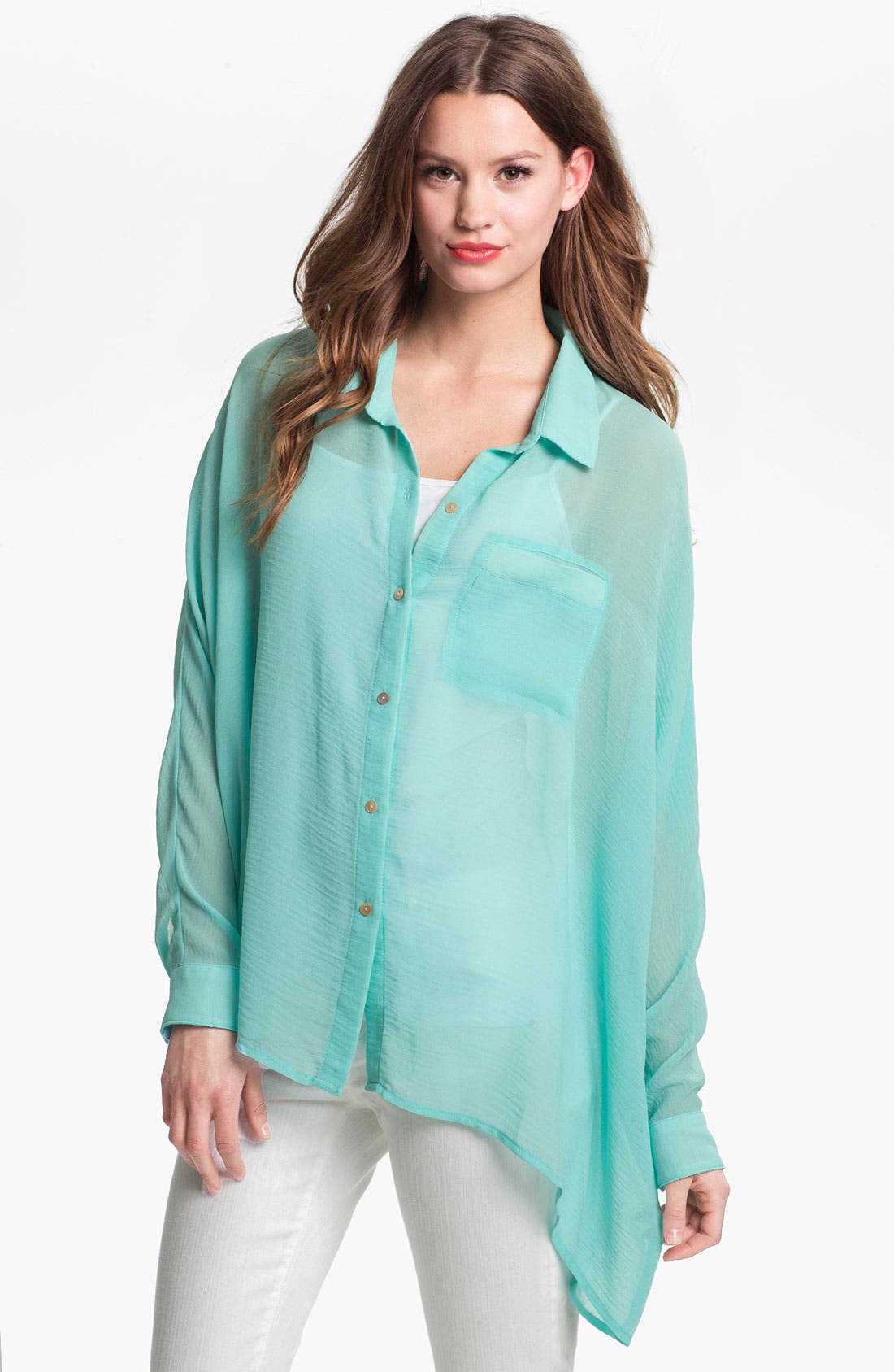 KUT from the Kloth Asymmetrical Shirt | Nordstrom