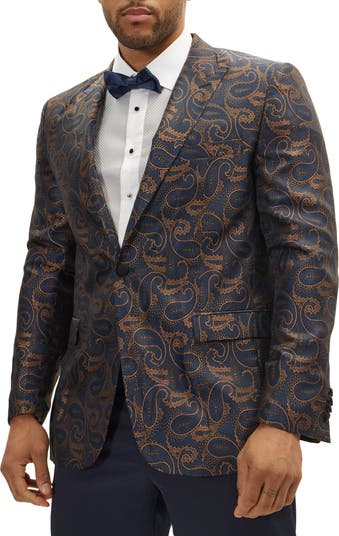 RON TOMSON The Wet Look Electric Tuxedo Jacket | Nordstromrack