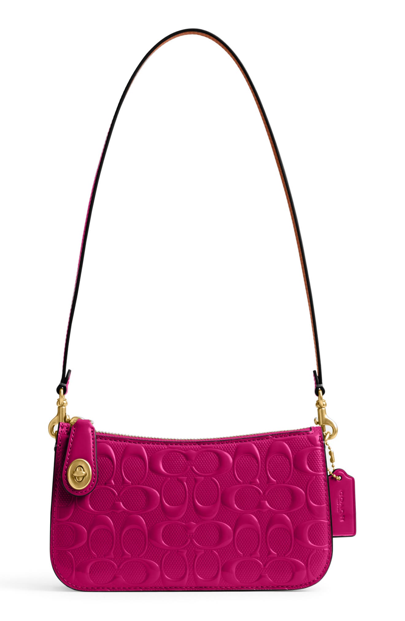 COACH Penn Signature Patent Leather Shoulder Bag | Nordstrom