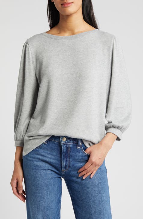 Women's Grey Tops | Nordstrom