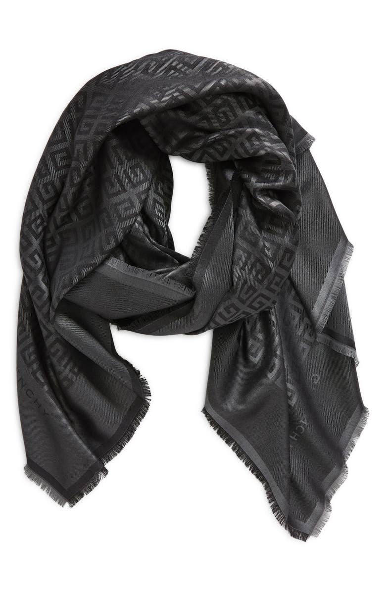 Givenchy 4G Jacquard Silk & Wool Scarf | Nordstrom