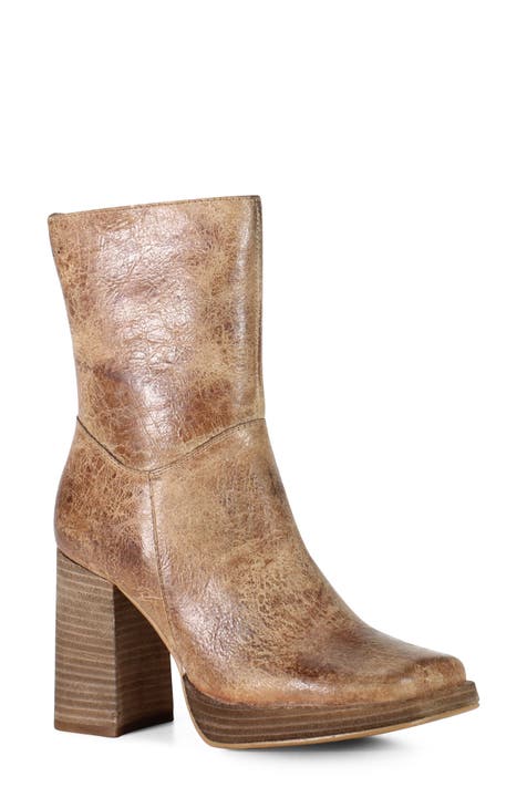 Brown Platform Booties for Women | Nordstrom