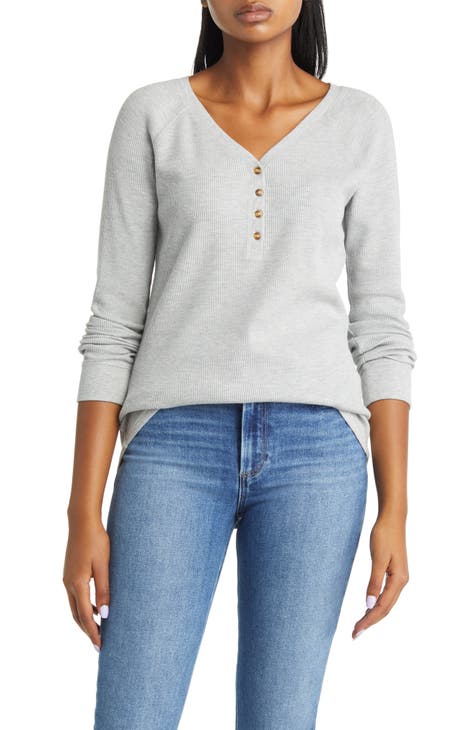 Women's Grey Tops | Nordstrom