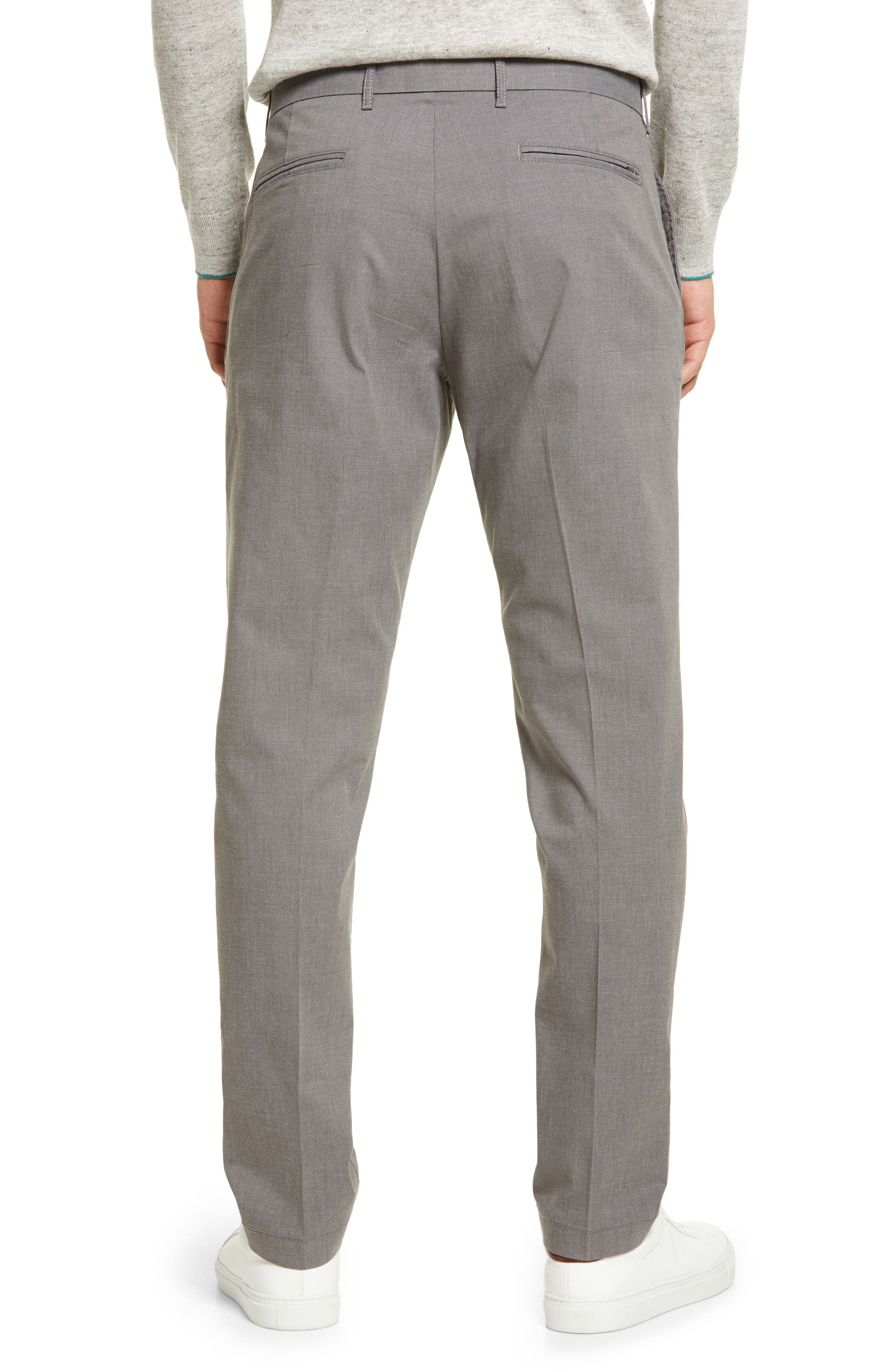 Nordstrom Athletic Fit CoolMax® Flat Front Performance Chino Pants ...
