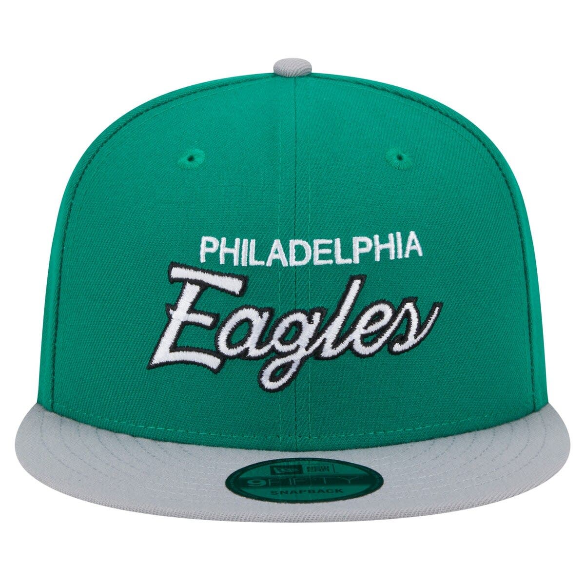 New Era Men's New Era Kelly Green/Silver Philadelphia Eagles Historic ...
