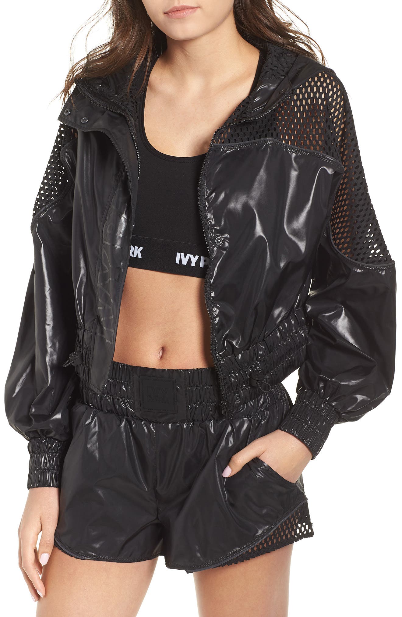 IVY PARK® Mesh Panel Jacket | Nordstrom