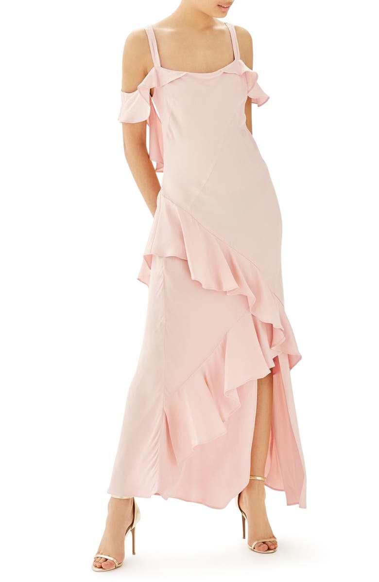 Topshop Bride Cold Shoulder Ruffle Gown Nordstrom