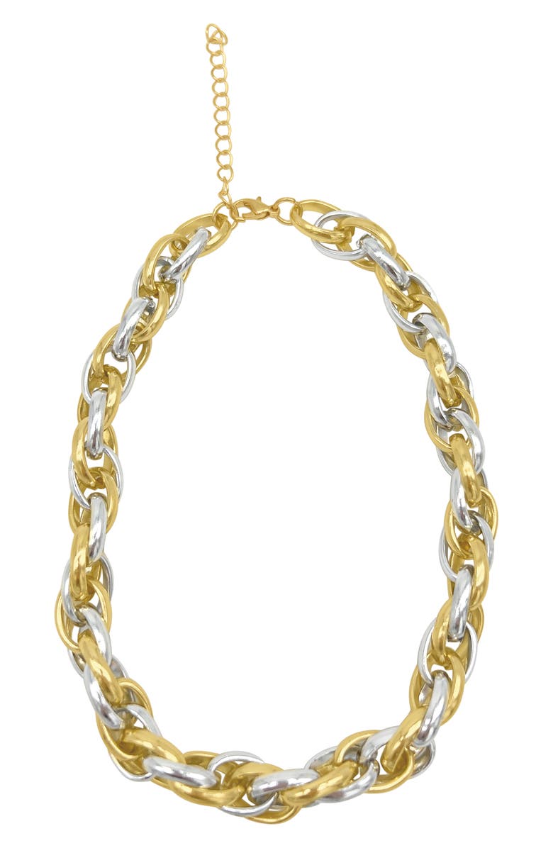 Adornia Two-Tone Woven Chain Necklace | Nordstromrack