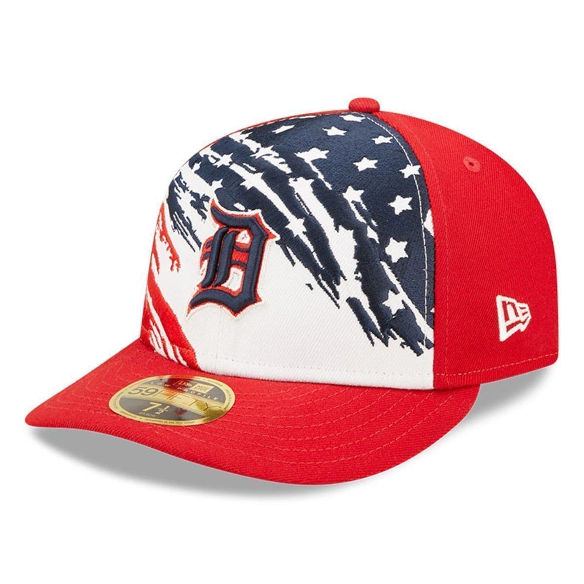 New Era Men's New Era Red Detroit Tigers 2022 4th of July Low Profile ...
