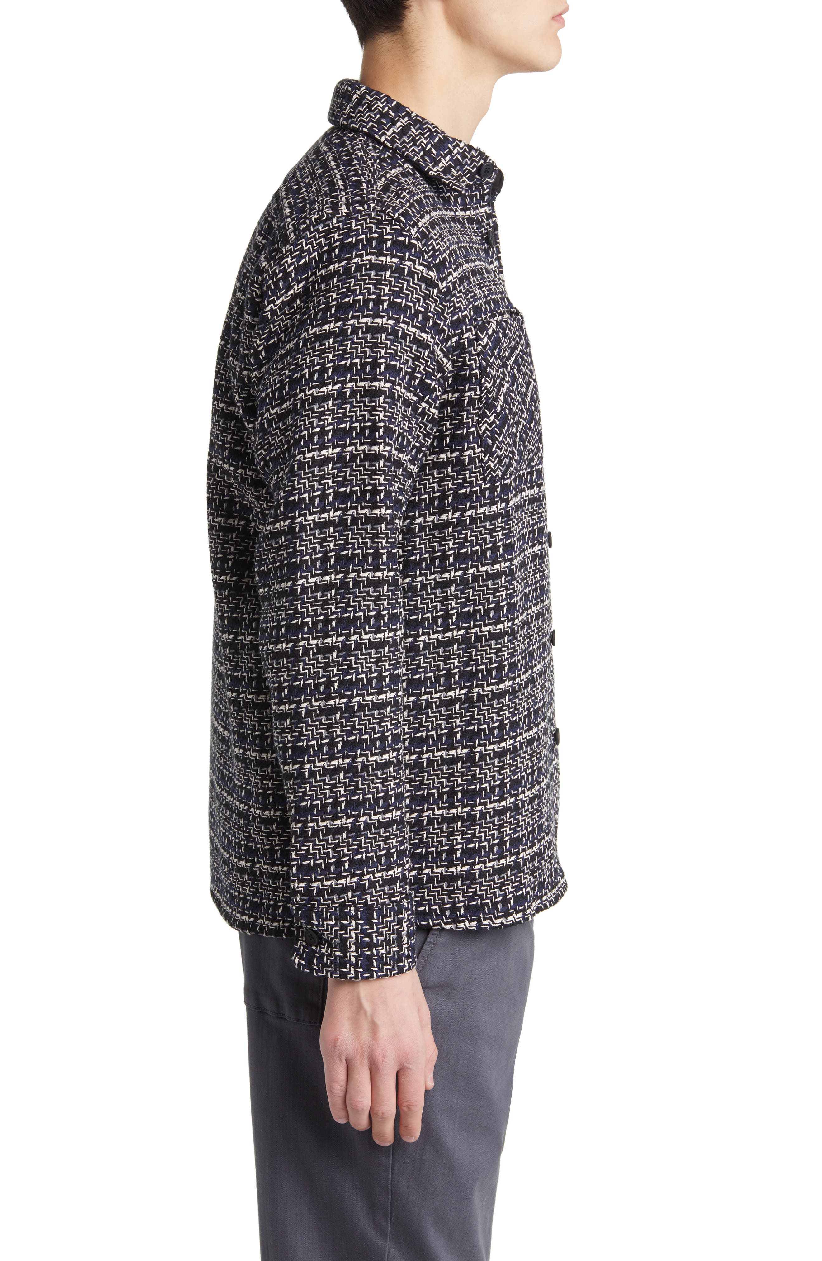 Wax London Whiting Marine Beatnik Button-Up Overshirt | Nordstrom