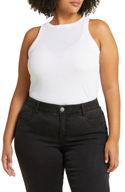 plus size white tops | Nordstrom
