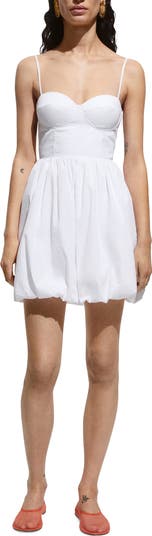 MANGO Bubble Hem Mini Sundress | Nordstrom
