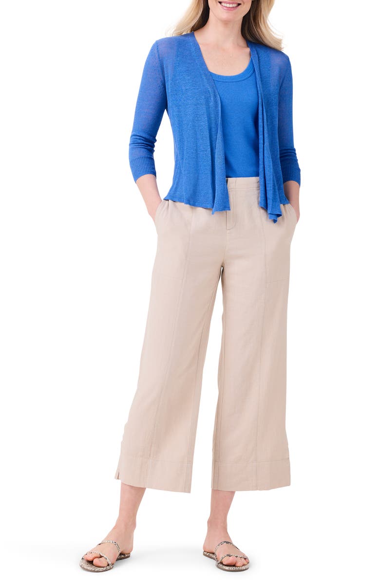 Nic Zoe Rumba Organic Linen Blend Crop Wide Leg Pants Nordstrom