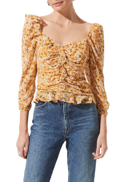 Women's Yellow Tops | Nordstrom