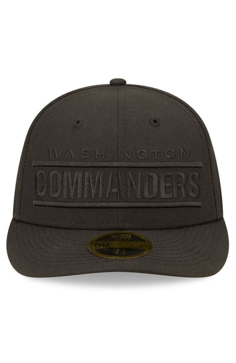 New Era Men's New Era Washington Commanders Black on Black II Low ...