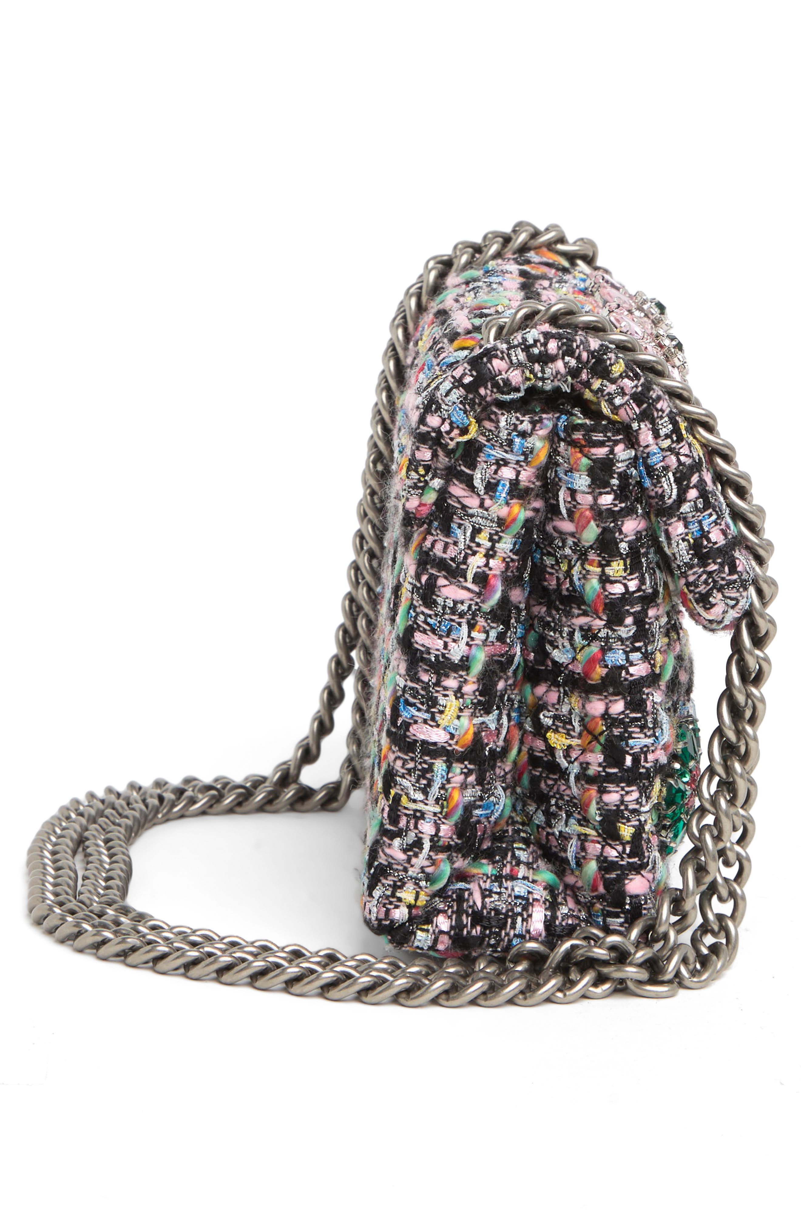 Kurt Geiger London Mini Brixton Lock Tweed Shoulder Bag | Nordstromrack