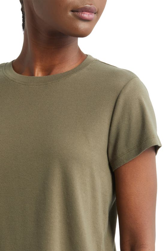 Ag Sadie Crop Rib T-shirt In Shady Moss | ModeSens