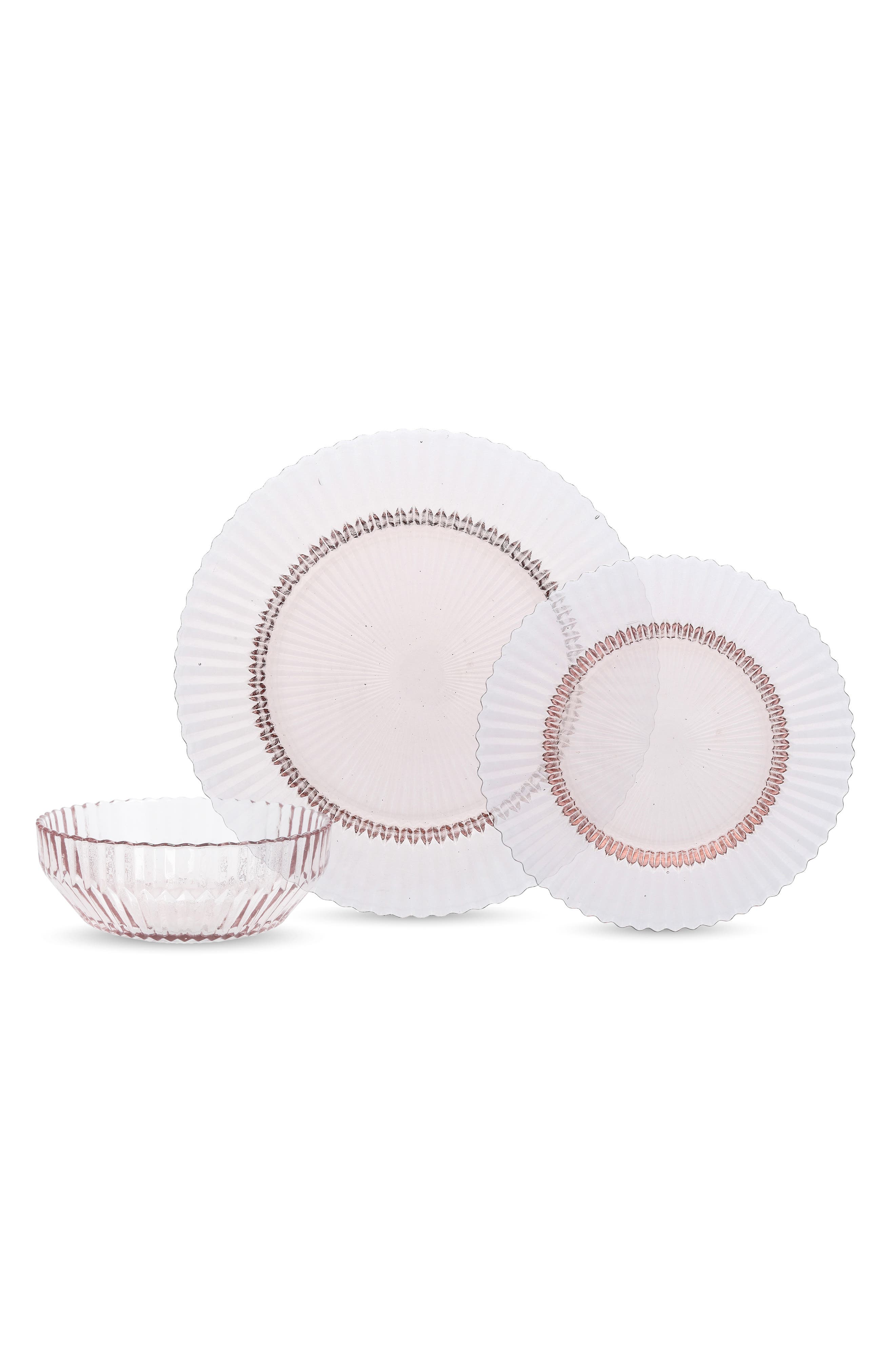 Fortessa Archie 12-Piece Pink Dinnerware Set | Nordstrom