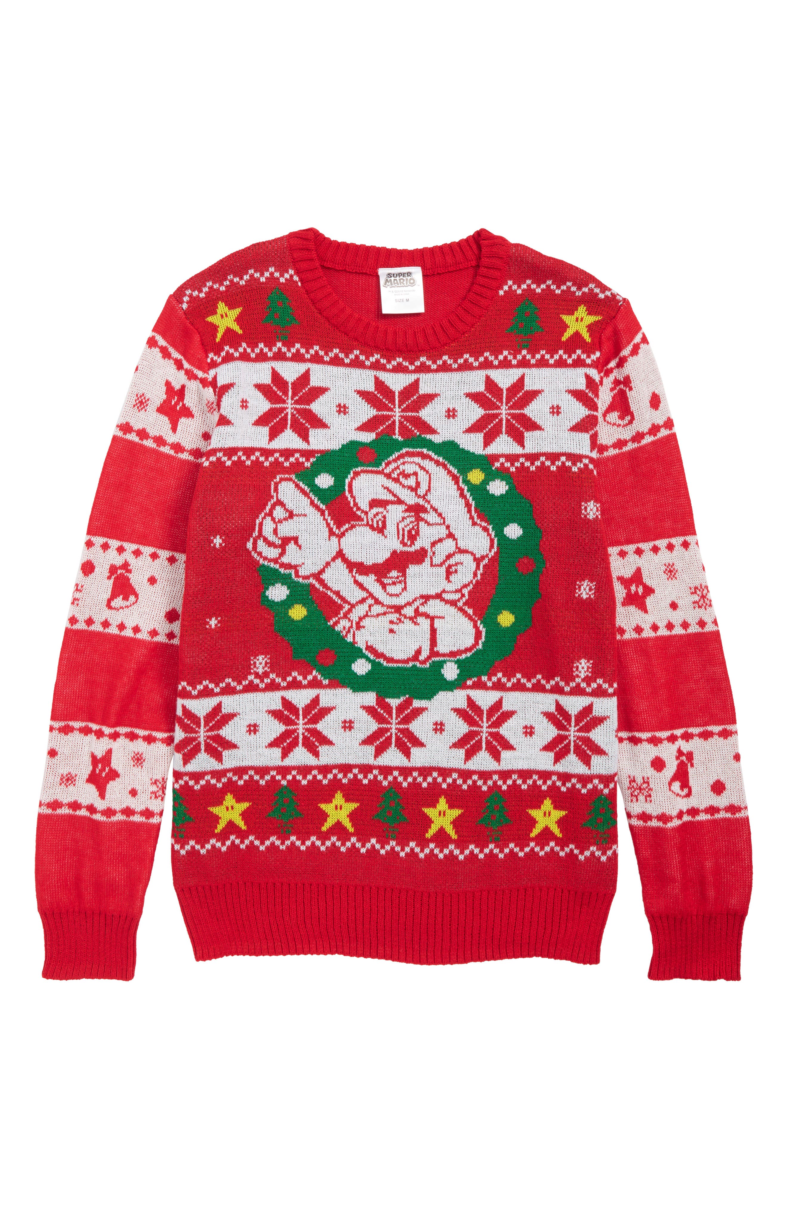 Jem x Nintendo Super Mario™ Holiday Sweater (Big Boys) | Nordstrom