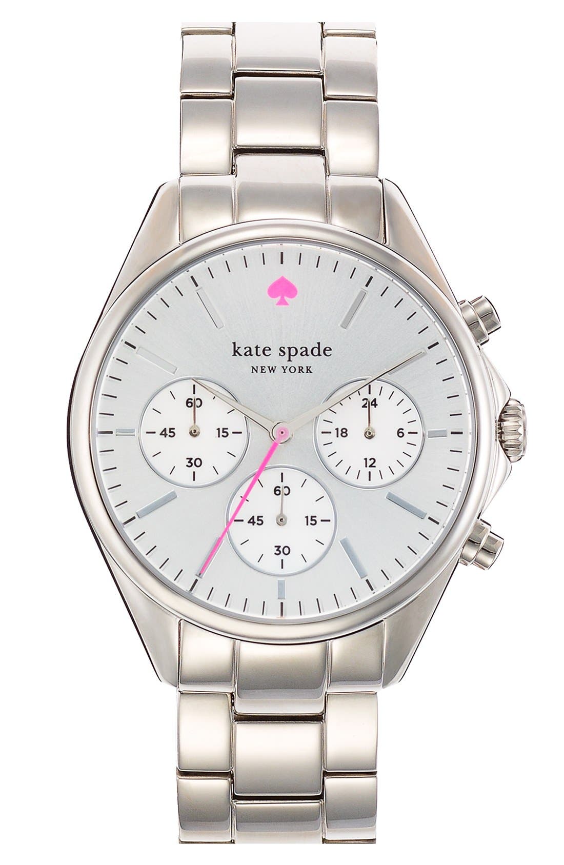 kate spade new york 'seaport' chronograph bracelet watch, 38mm | Nordstrom