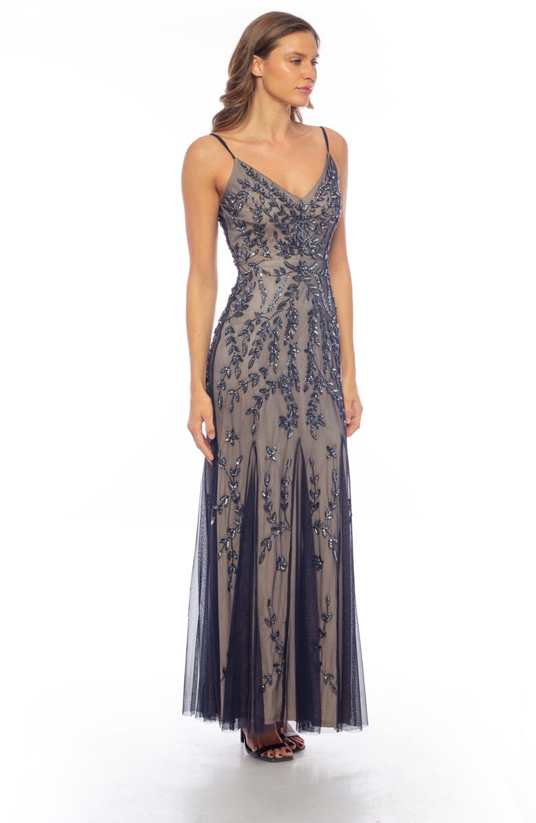 Marina Beaded V-Neck Gown | Nordstromrack
