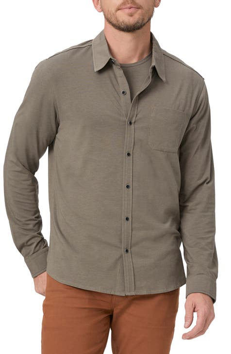Men's Jersey Knit Button Up Shirts | Nordstrom