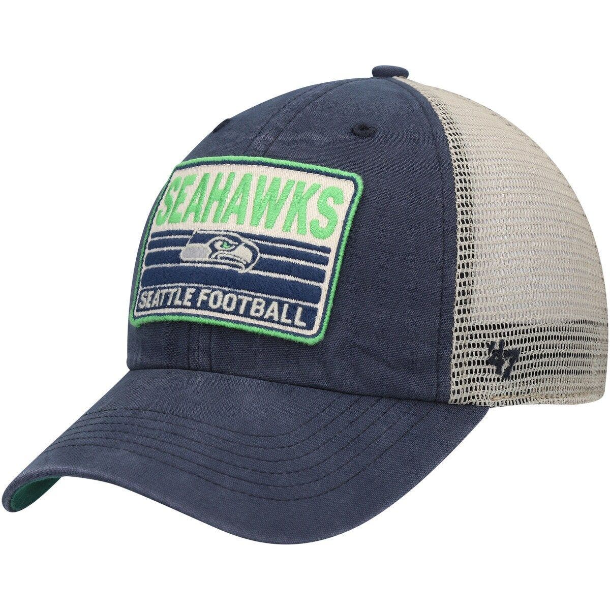 '47 Men's '47 Navy/Natural Seattle Seahawks Four Stroke Clean Up ...