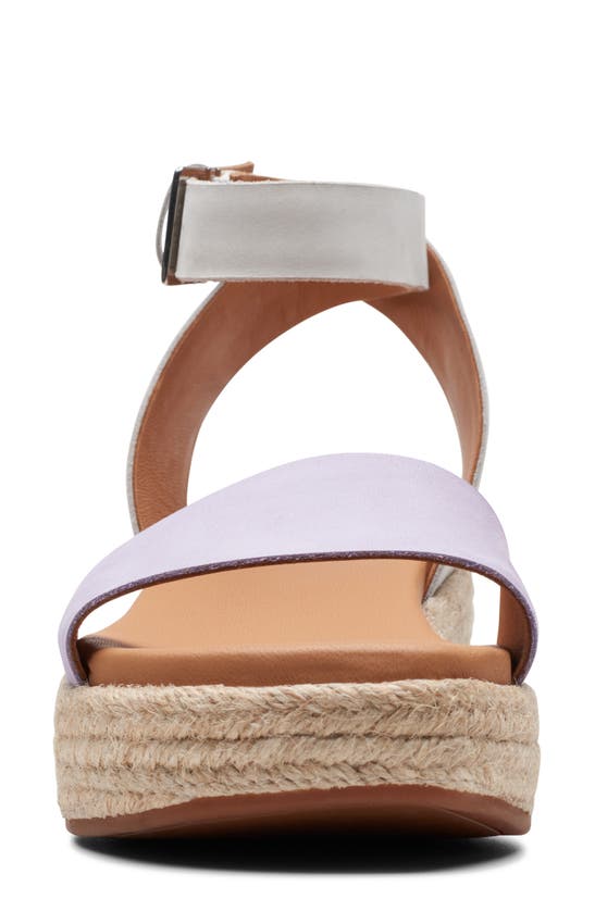 Clarks Kimmei Ivy Espadrille Platform Sandal In Lilac Combi | ModeSens