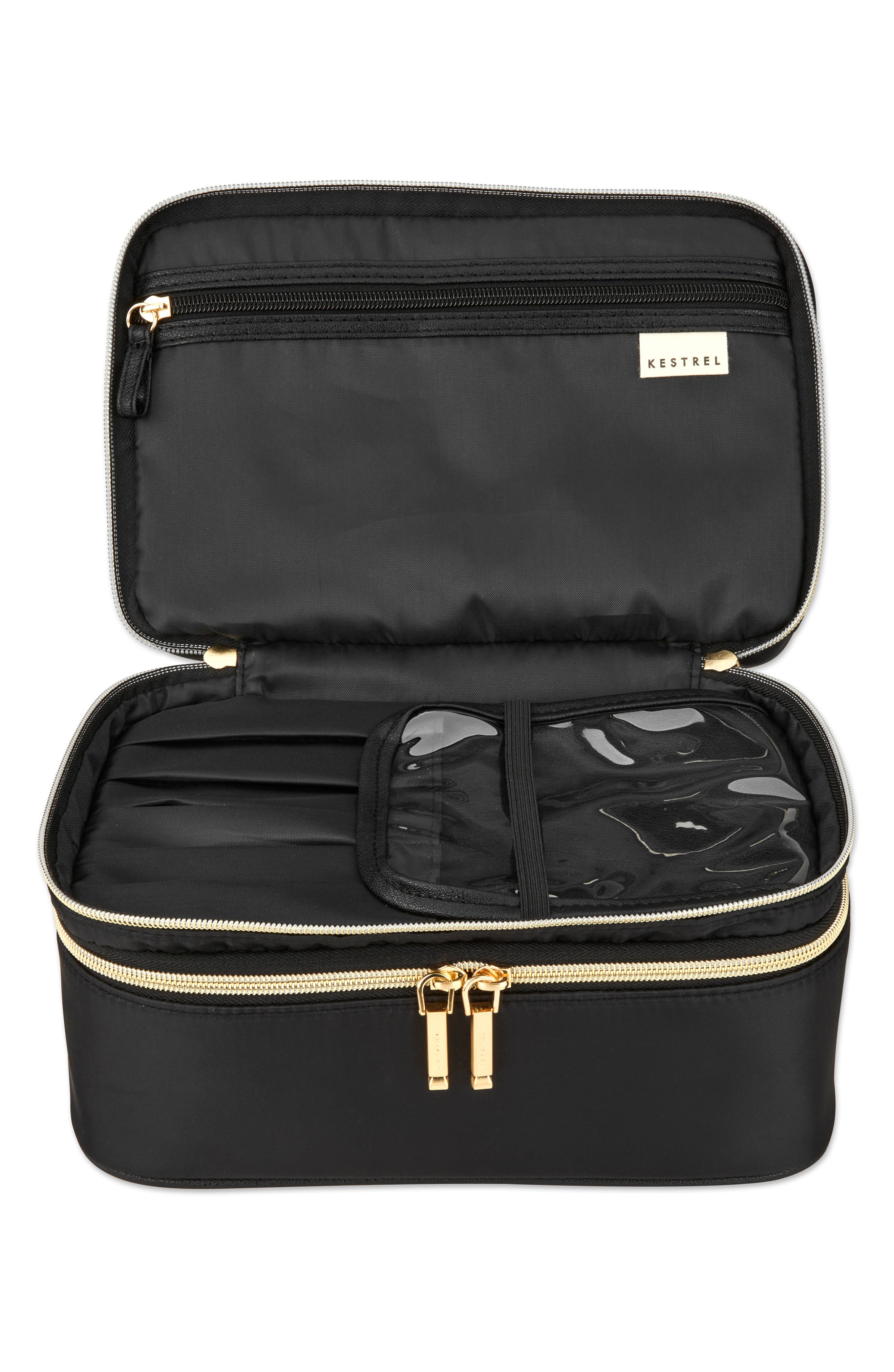 KESTREL Double Zip Train Case - Black | Nordstromrack