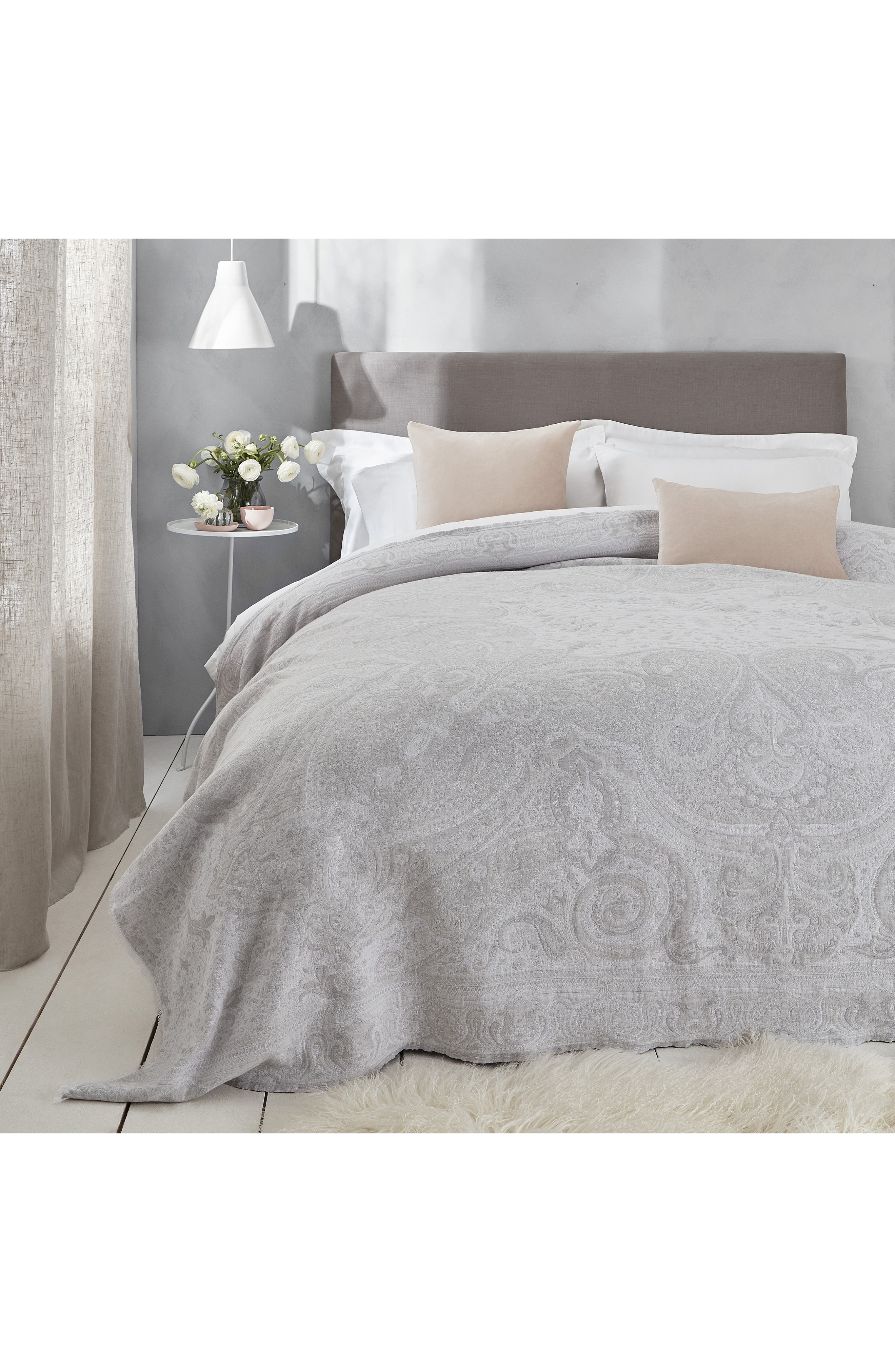 The White Company Large Montrose Paisley Cotton Throw Blanket | Nordstrom