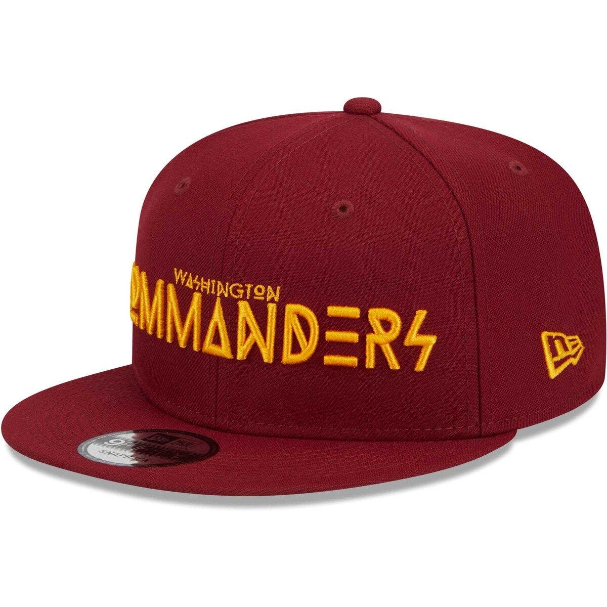 New Era Men's New Era Burgundy Washington Commanders Word 9FIFTY ...