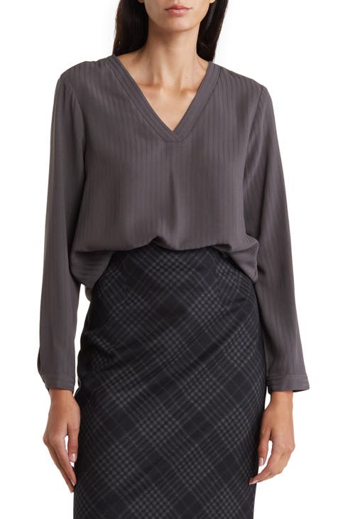 Women's Grey Tops | Nordstrom Rack