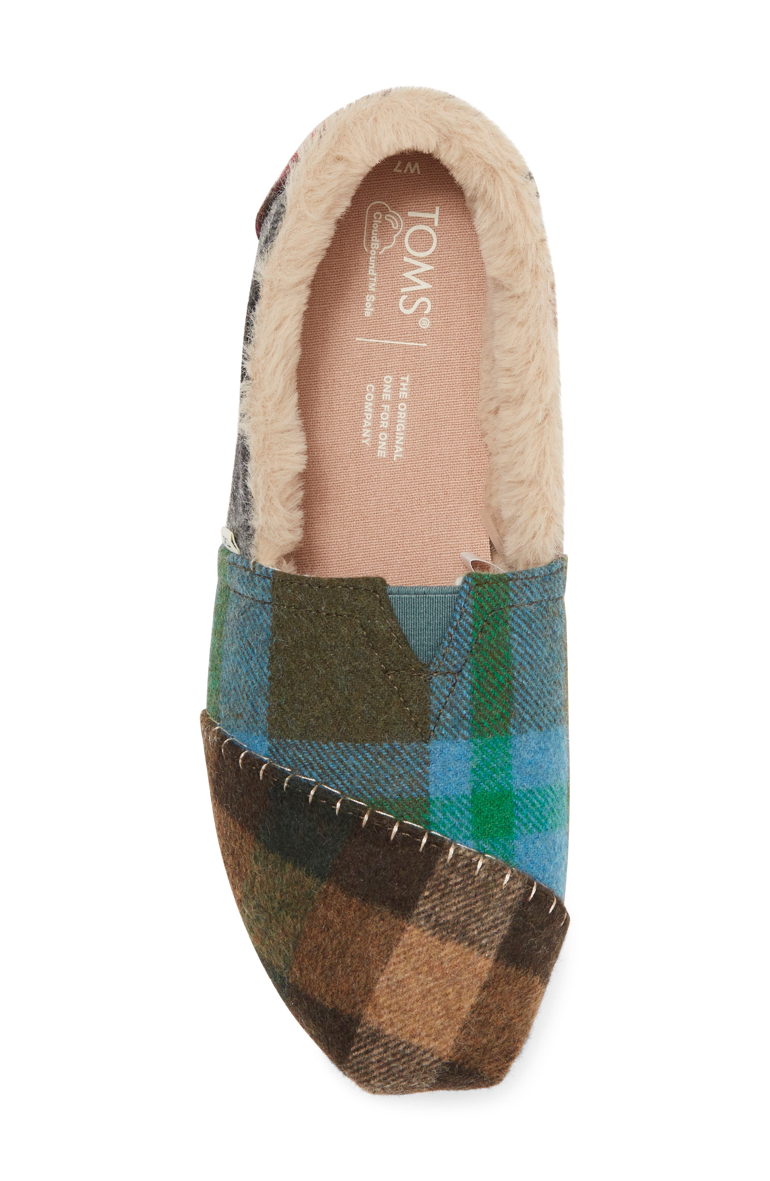 TOMS Alpargata Faux Fur Lined Slip-On Sneaker | Nordstromrack