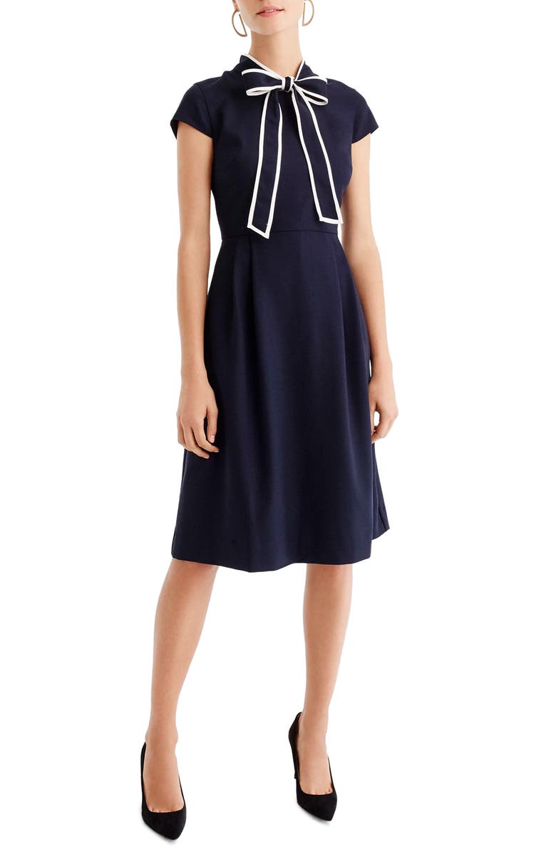 J Crew Tie Neck Dress Nordstrom