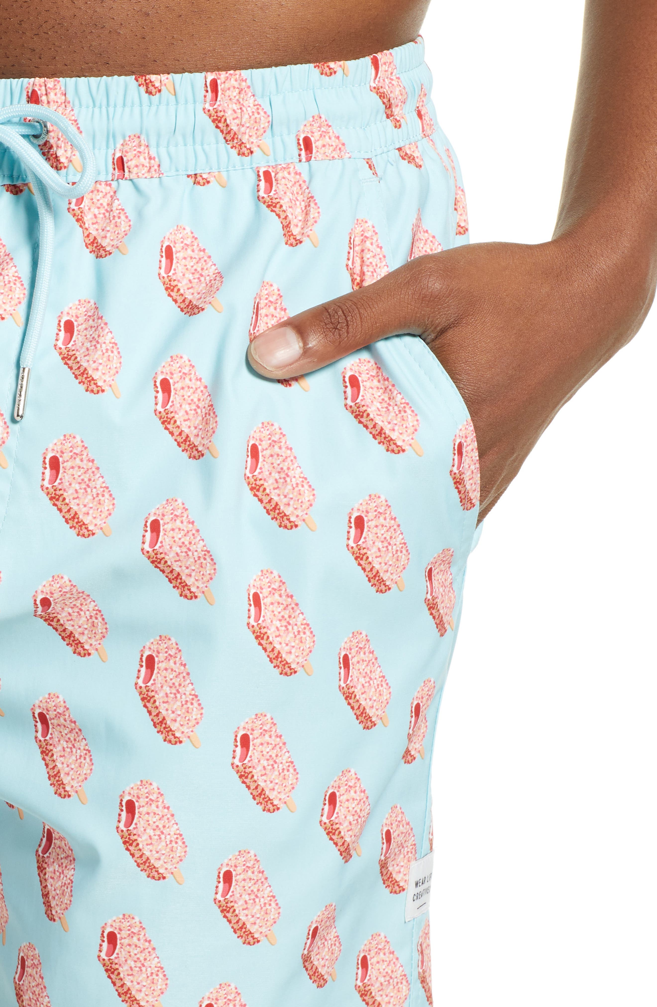 Public Art Ice Cream Print Swim Trunks | Nordstrom