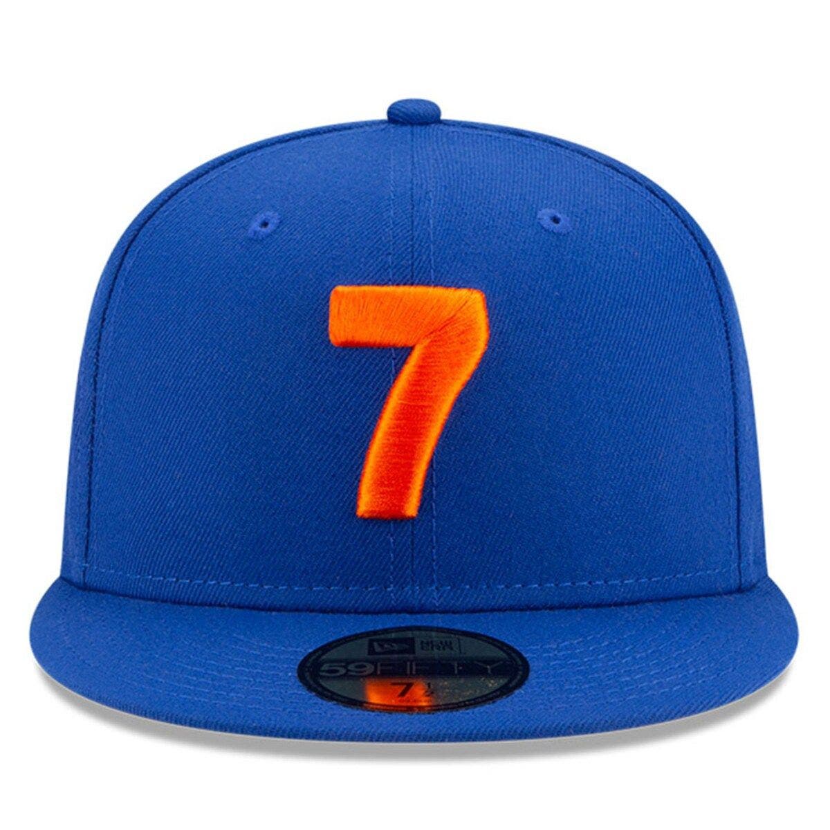 New Era Men's New Era x Compound Blue New York Knicks 7 OTC 59FIFTY ...