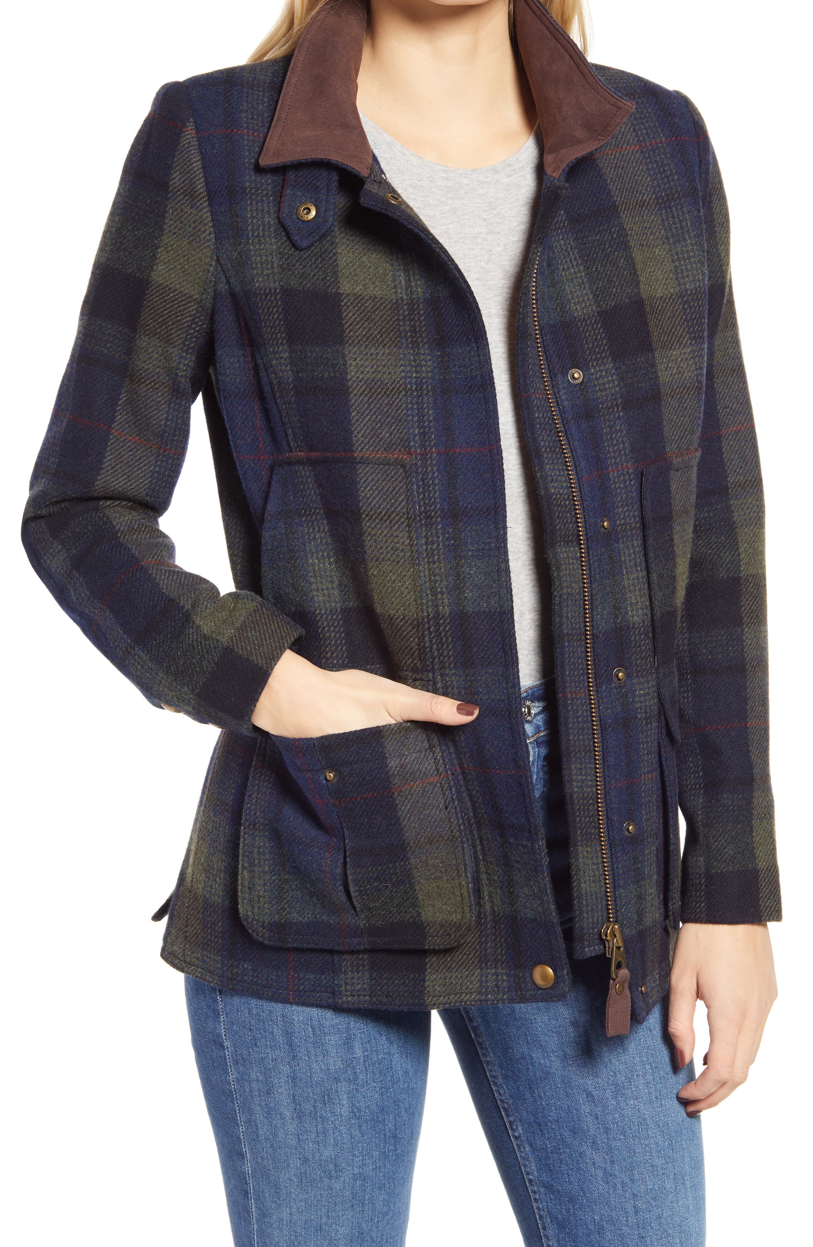 Joules Wool Blend Tweed Field Coat | Nordstrom