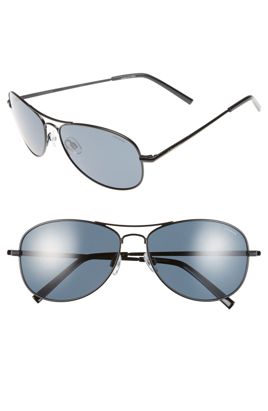 Polaroid Eyewear '1004S' 61mm Aviator Sunglasses | Nordstrom