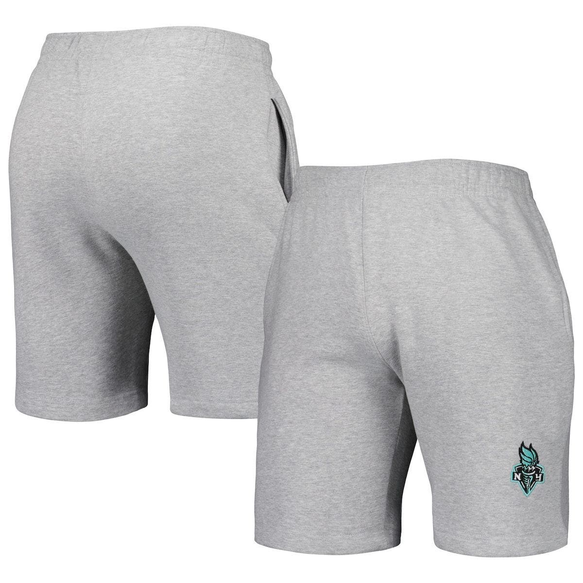 KUR8TED Heathered Gray New York Liberty Core Solid Shorts | Nordstrom