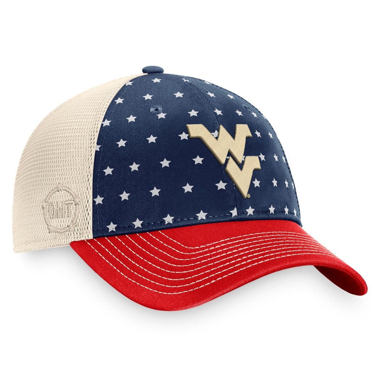 TOP OF THE WORLD Men's Top of the World Navy/Red West Virginia ...