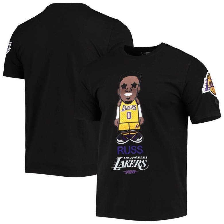 Pro Standard Russell Westbrook Black Los Angeles Lakers Caricature T ...
