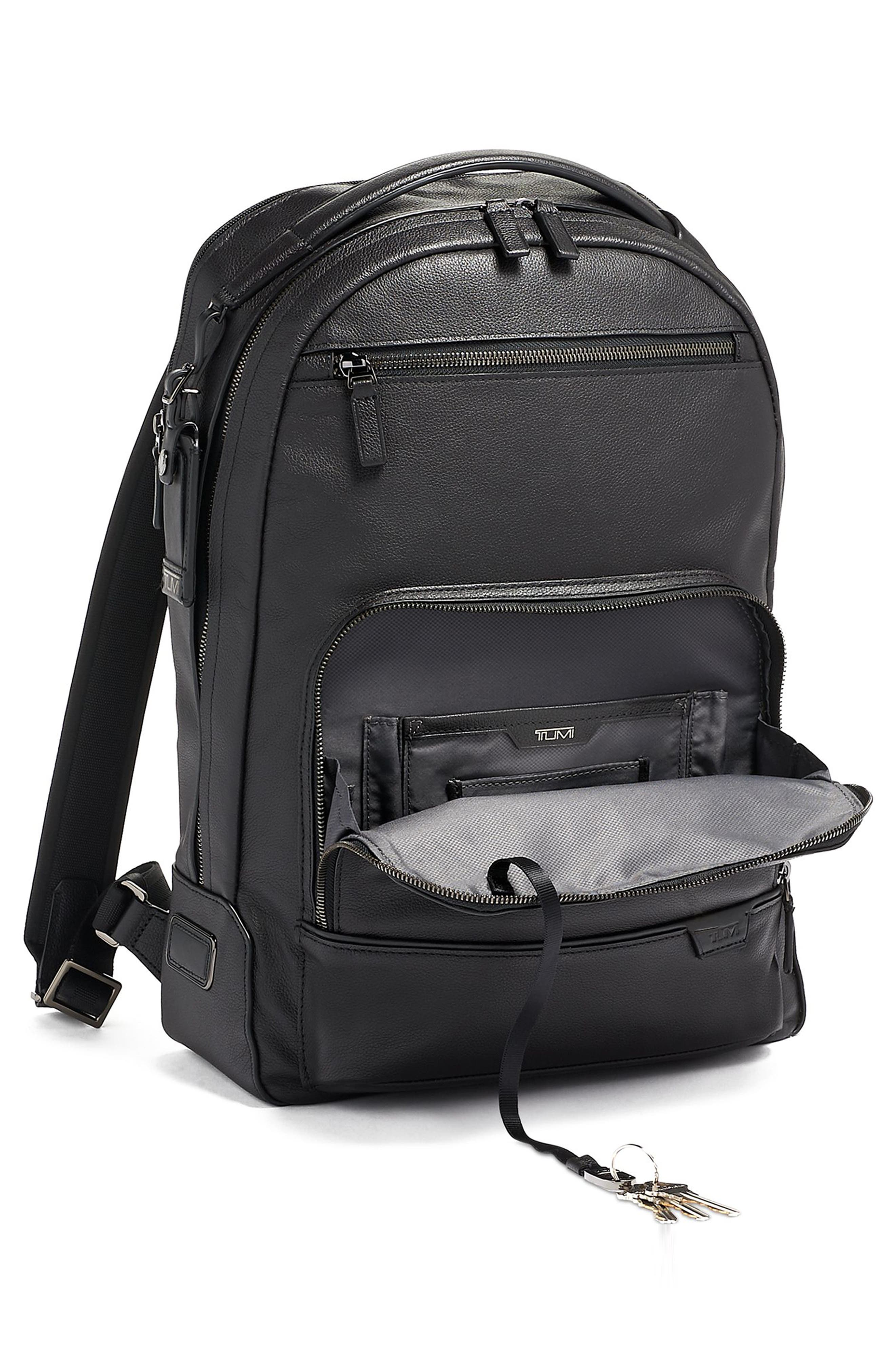 Tumi Harrison Warren Black Leather Backpack | Nordstrom