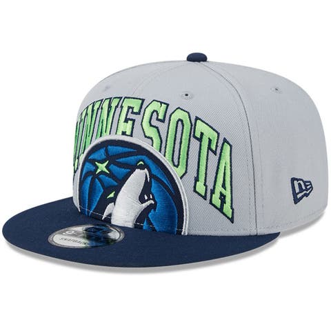 Men's New Era Gray/Navy Minnesota Timberwolves Tip-Off Two-Tone 9FIFTY Snapback Hat