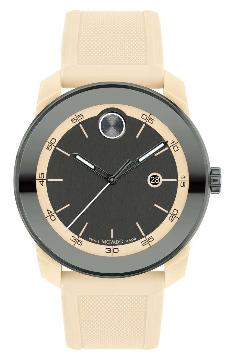 Movado Bold TR90 Silicone Strap Watch, 42mm | Nordstrom