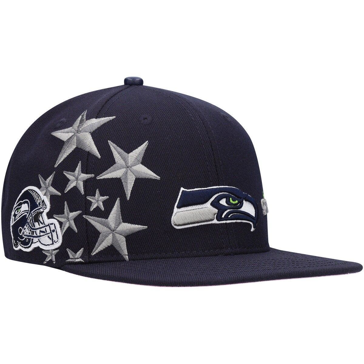PRO STANDARD Men's Pro Standard Seattle Seahawks Navy Stars Snapback ...