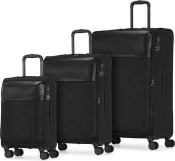 bugatti Siena 3 Piece Softside Luggage Set with Double Spinner Wheels ...
