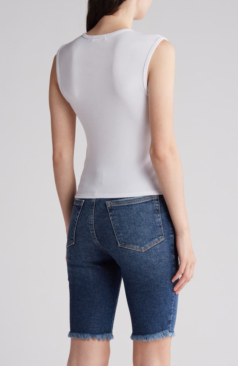 Good American Rib Fitted Muscle Tee | Nordstromrack