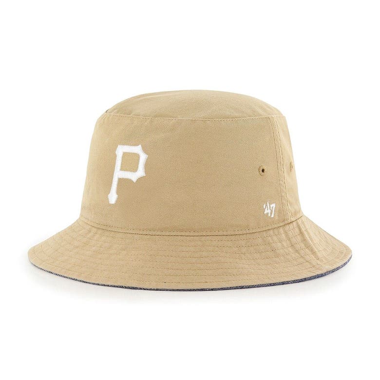47 ' Khaki Pittsburgh Pirates Chambray Ballpark Bucket Hat | ModeSens